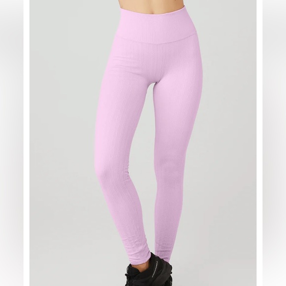 ALO Yoga | Pants & Jumpsuits | Alo Yoga Seamless Cable Knit High Waist ...